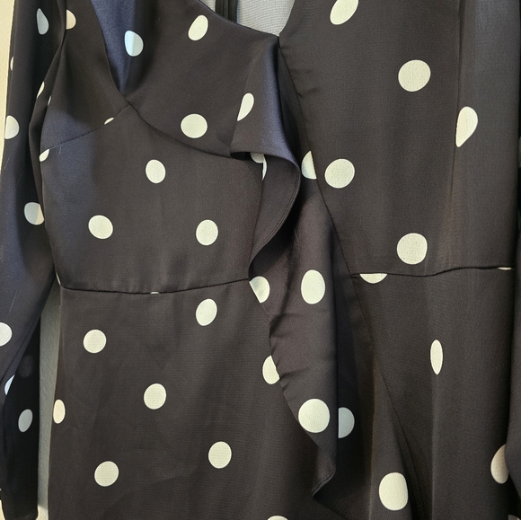 ASOS | Dresses | Nobodys Child Black White Polka Dot Mini Dress | Poshmark